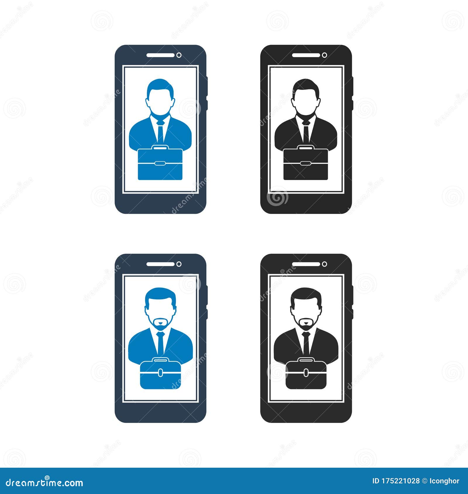 M-commerce icon set. stock vector. Illustration of mcommerce - 175221028