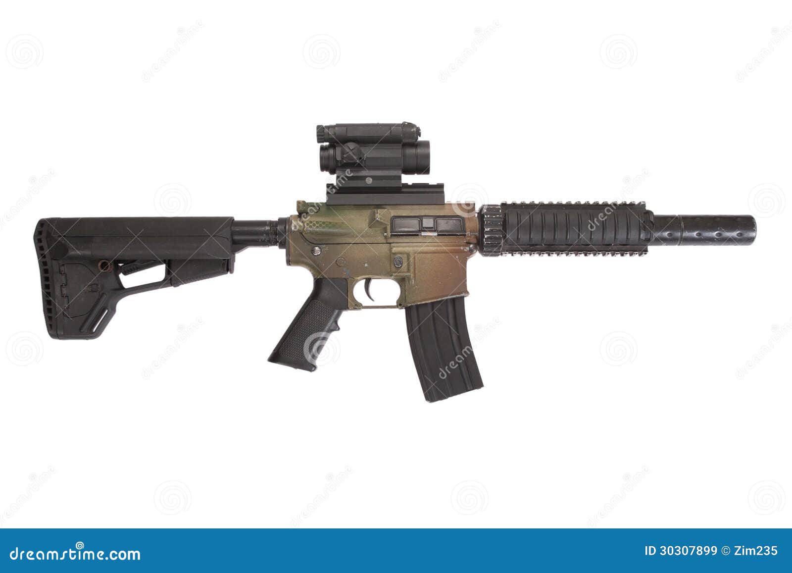 M4 CQB stock image. Image of soldier, object, black, silhouette - 30307899