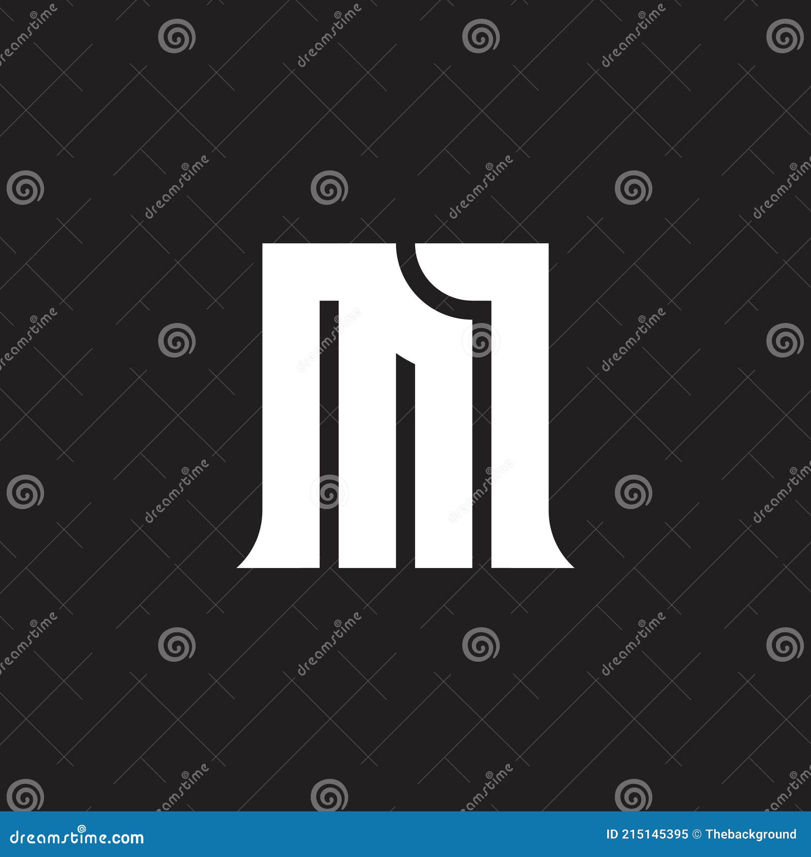 M1-Design-Element Oder -Symbol. Buchstabe M Und Logo Nummer 1 ...