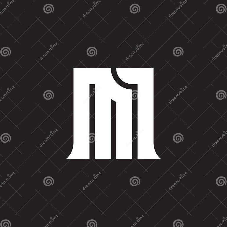 M1-Design-Element Oder -Symbol. Buchstabe M Und Logo Nummer 1 ...