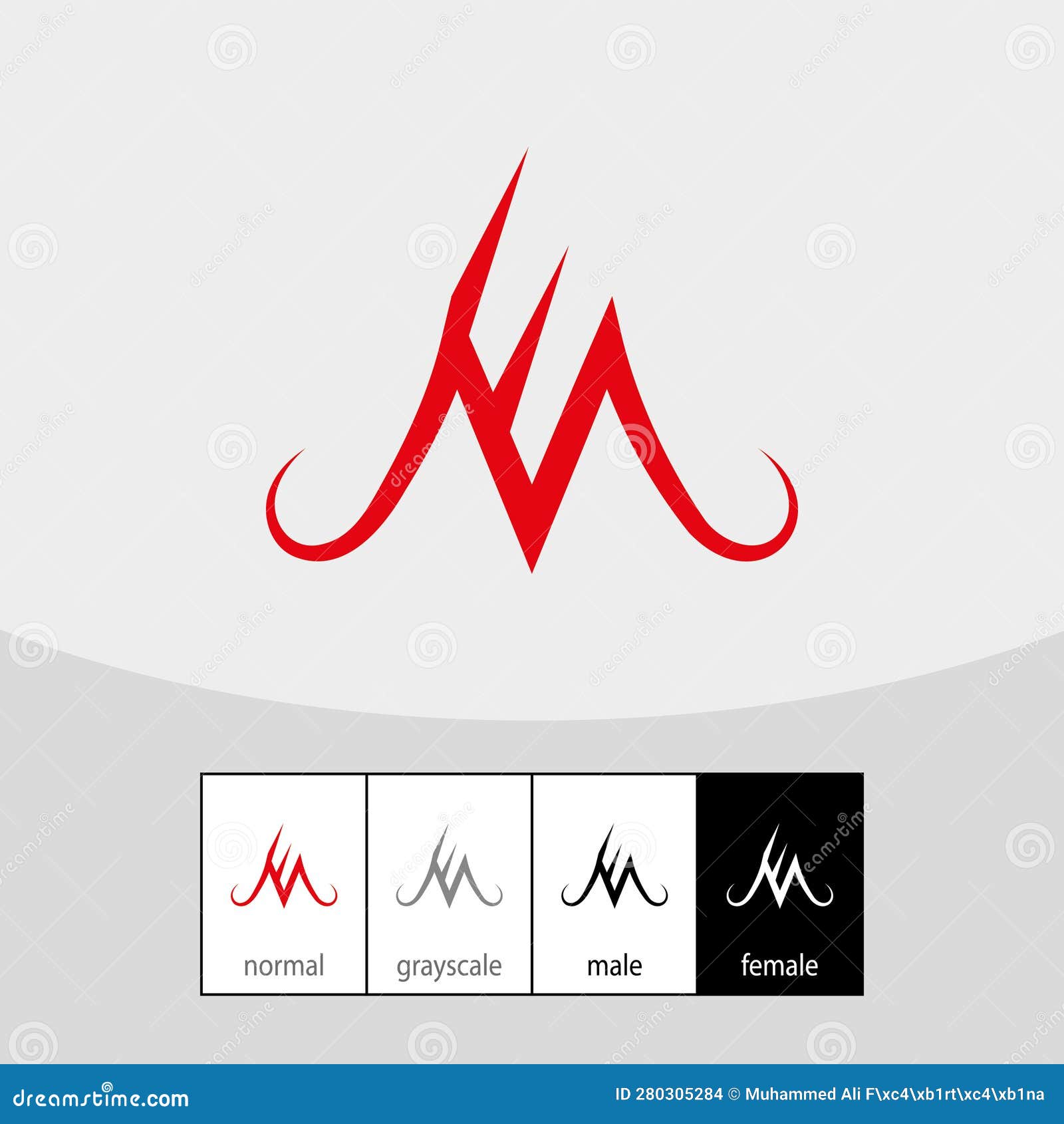 M and E Letter Logo. Red Color - Vector Stock Vector - Illustration of ...