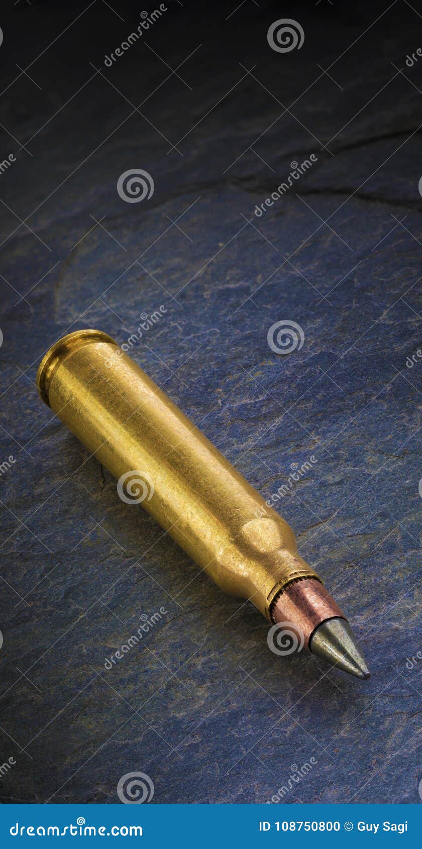 M855 EPR on a Stone Background Stock Photo - Image of lead, brass ...