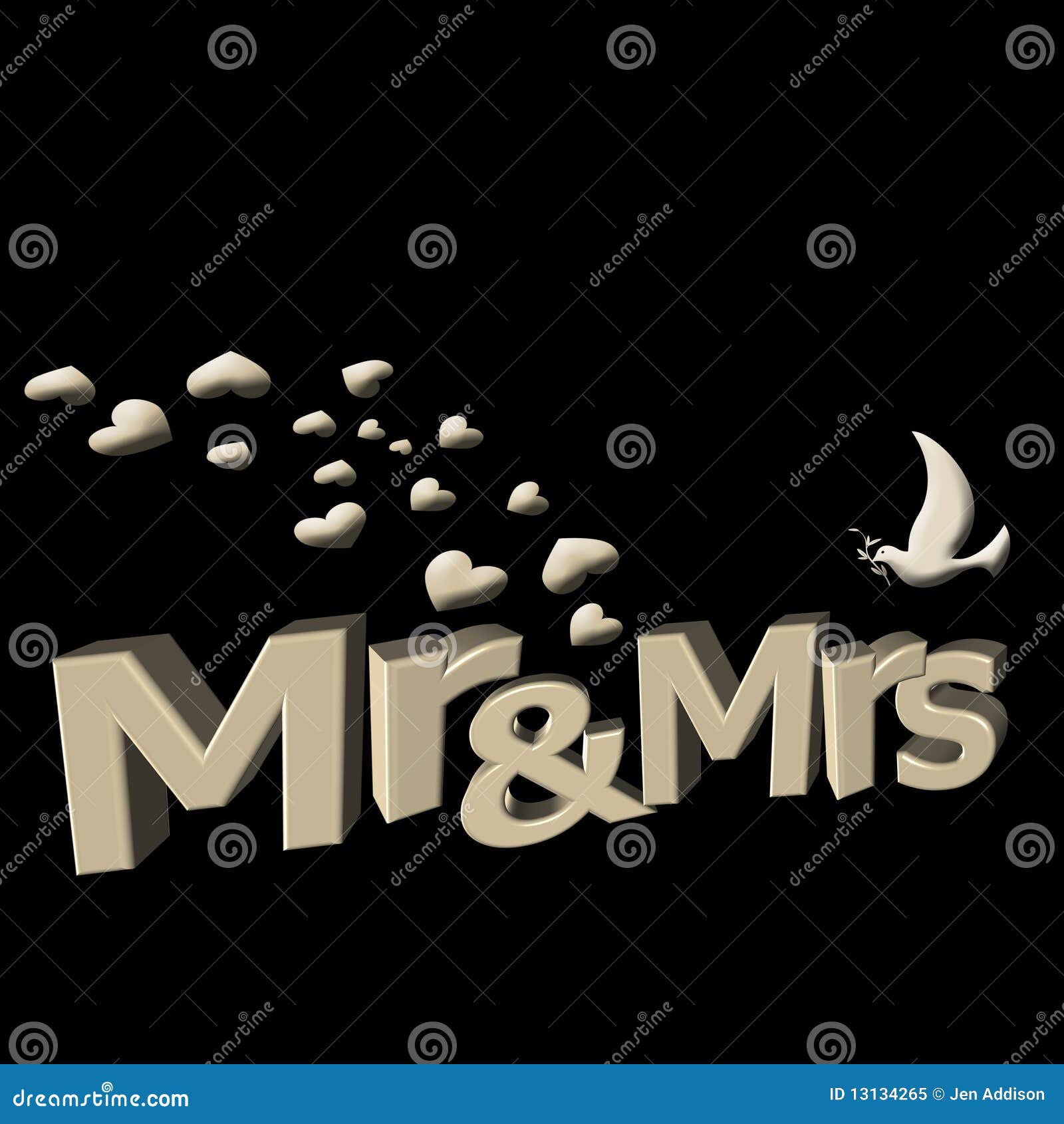 M. et Mme dans 3D illustration stock. Illustration du tony - 13134265