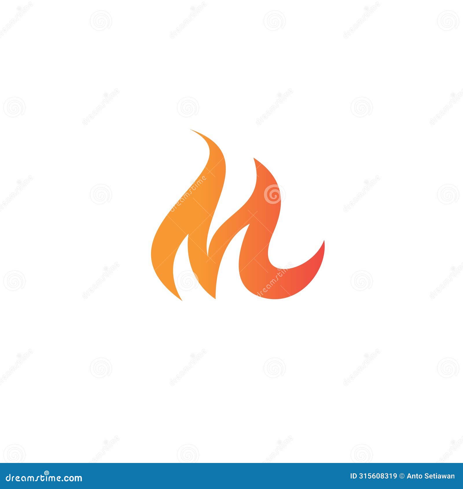 M Fire Logo Simple Design. Letter M Icon Stock Vector - Illustration of ...