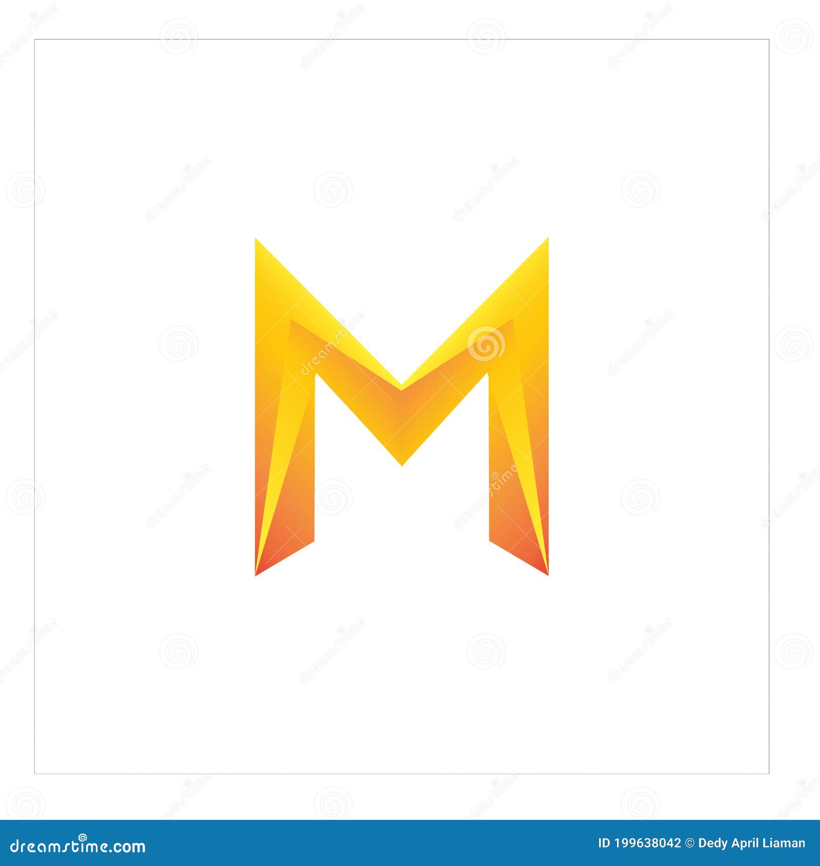 M Gold Logo Letter Designs Vector Illustration Stock Vector ...