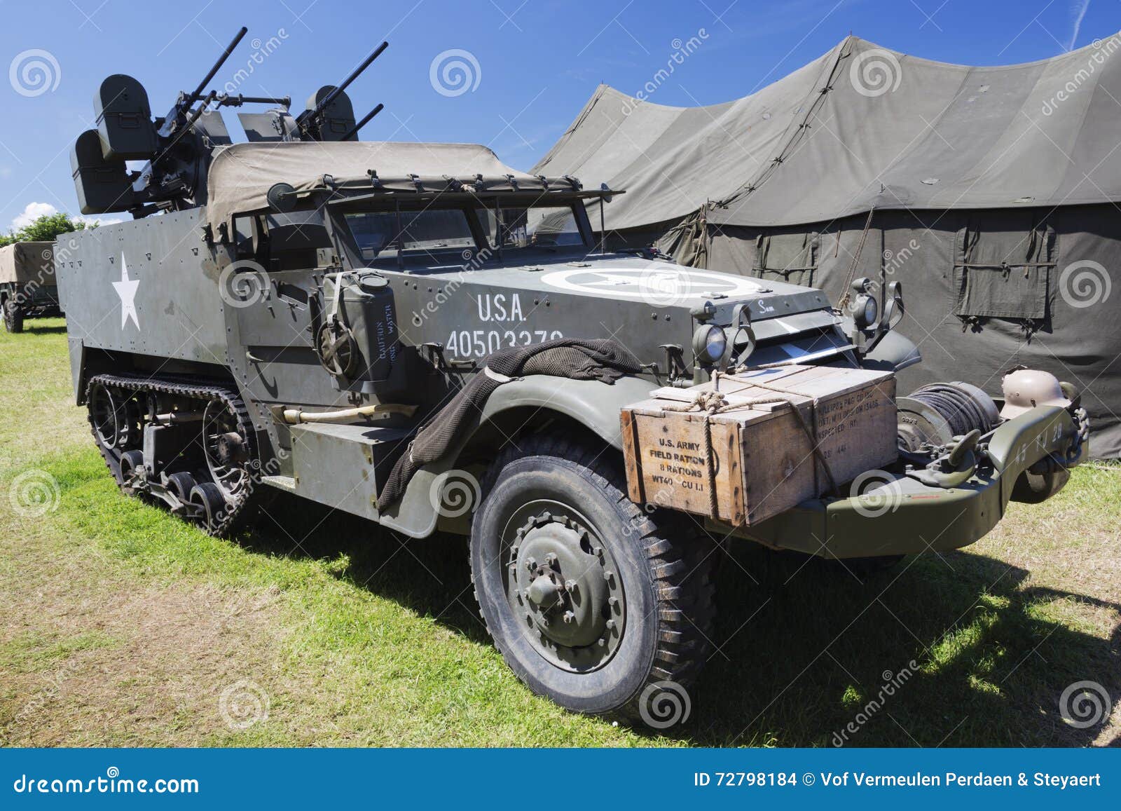 M16 halftrack on display editorial stock image. Image of display - 72798184