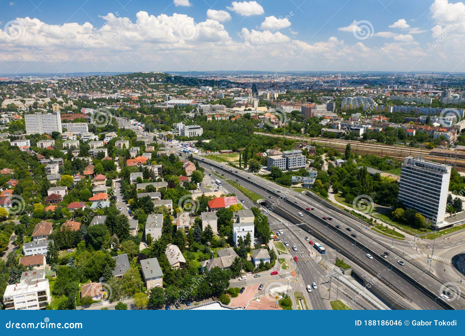 M1 - M7 Highway in Budaors, Hungary Stock Photo - Image of landmark ...
