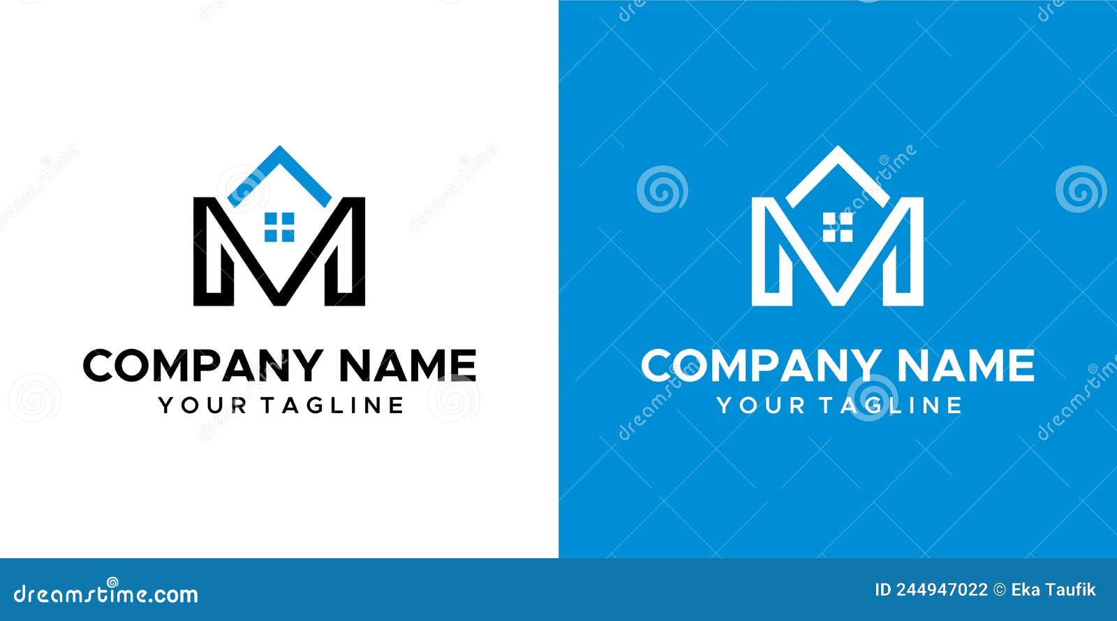 M house stock vector. Illustration of home, brand, real - 244947022