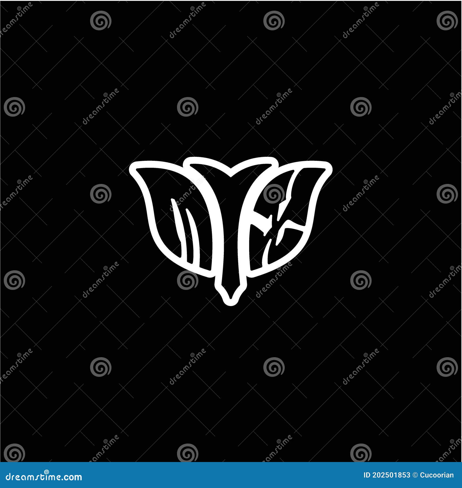 M X Initials Bow Arrow, Simple Modern Minimalist Design. Black and ...