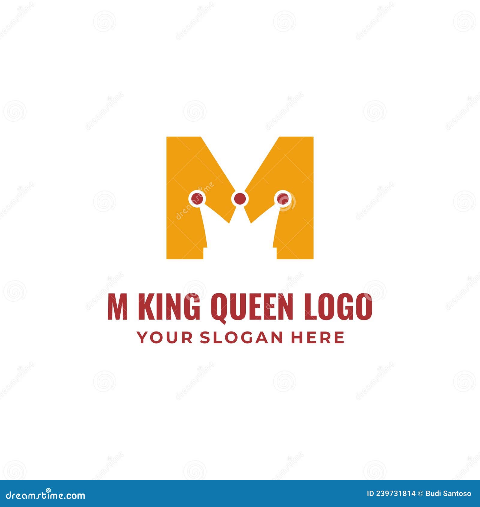 M King Queen Crown Logo Vector Illustrations Stock Vector ...