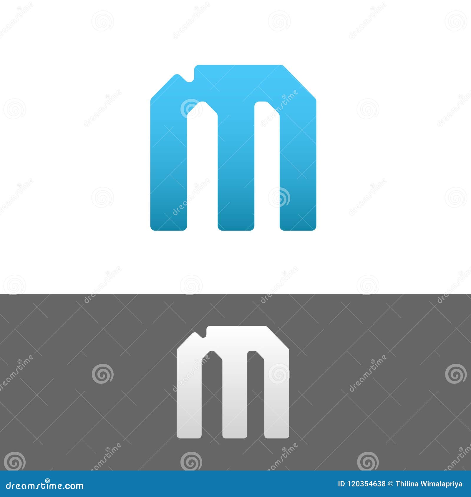 M Letter Alphabet Abstract Vector Text Logo Template Stock Vector ...