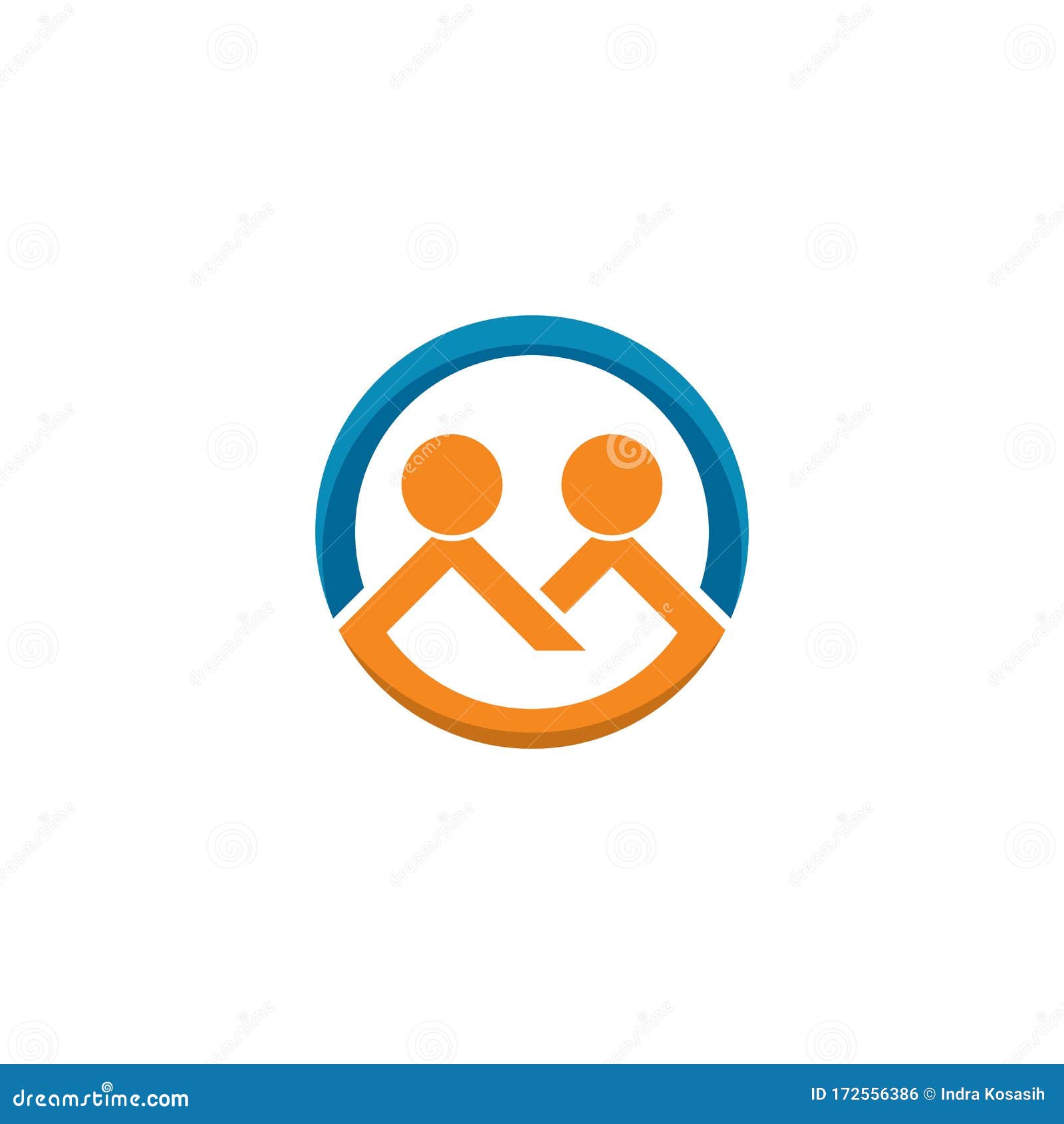 Letter D Community Logo Template. Teamwork, Heart, People, Family Care ...