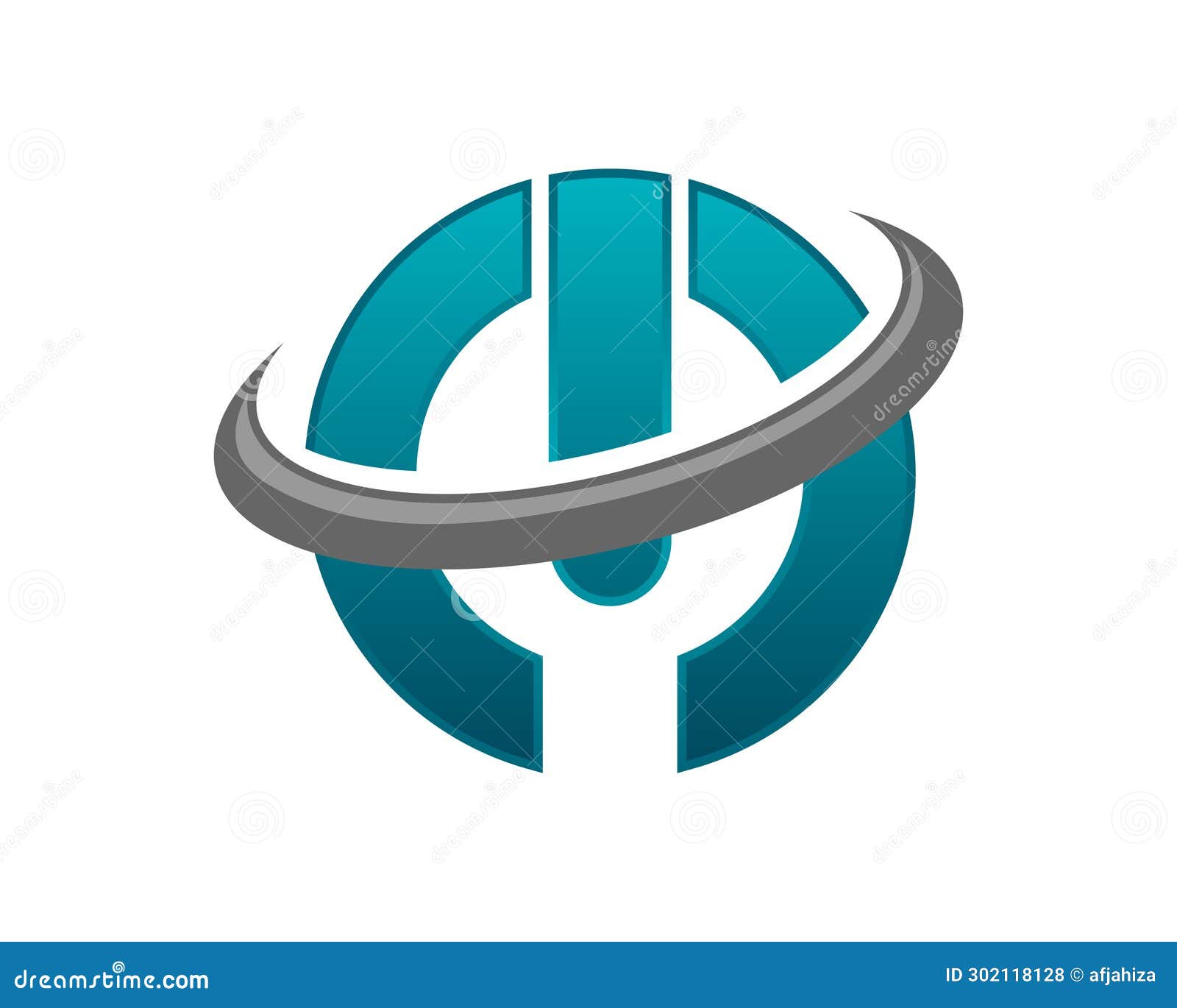 M Letter Curve Swoosh Logo Template Stock Vector - Illustration of ...