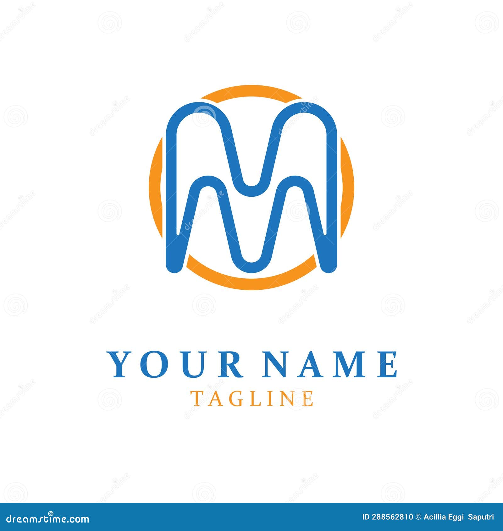 M Letter Logo icon vector stock illustration. Illustration of template ...