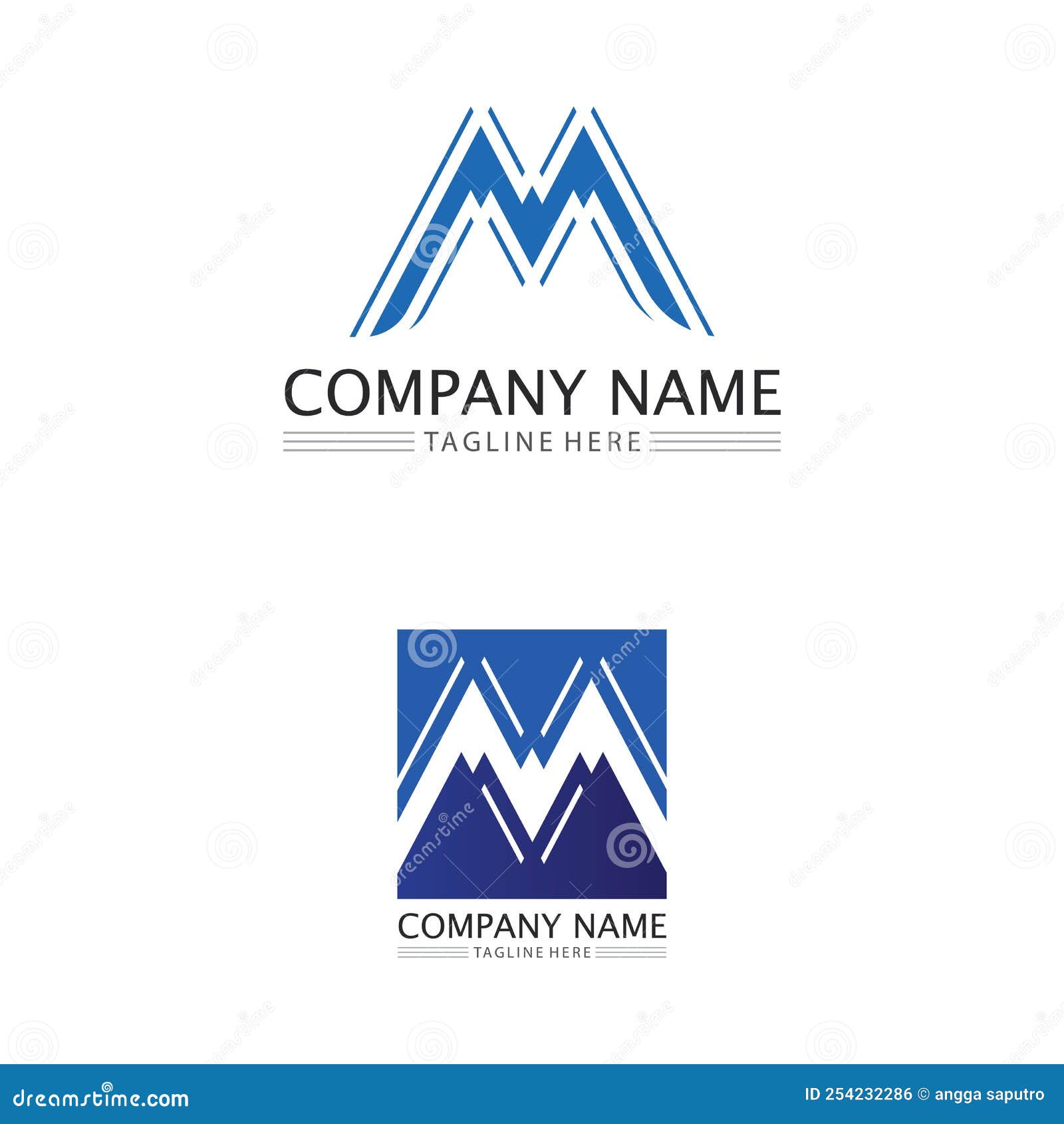 M Letter Logo Template stock illustration. Illustration of abstract ...
