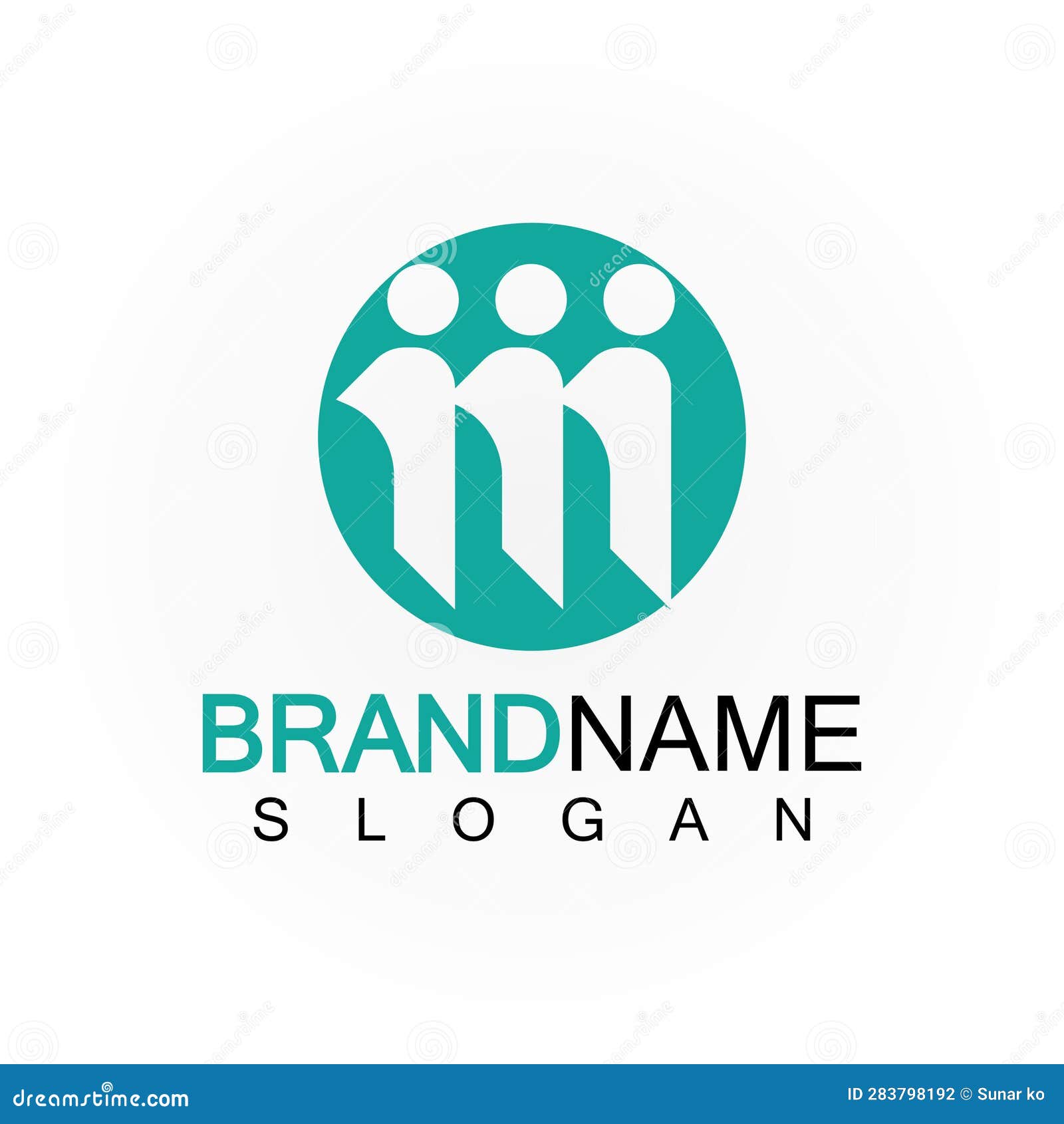 M Letter People Concept Logo Template Vector Illustration Stock Vector ...