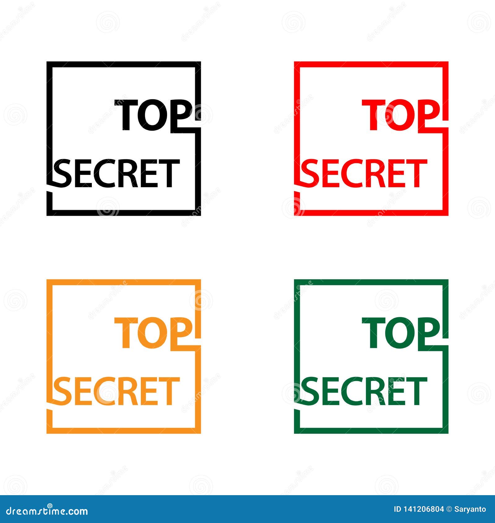 Top Secret with Thumb Stock Icon, Flat Design, Vector Illustration ...
