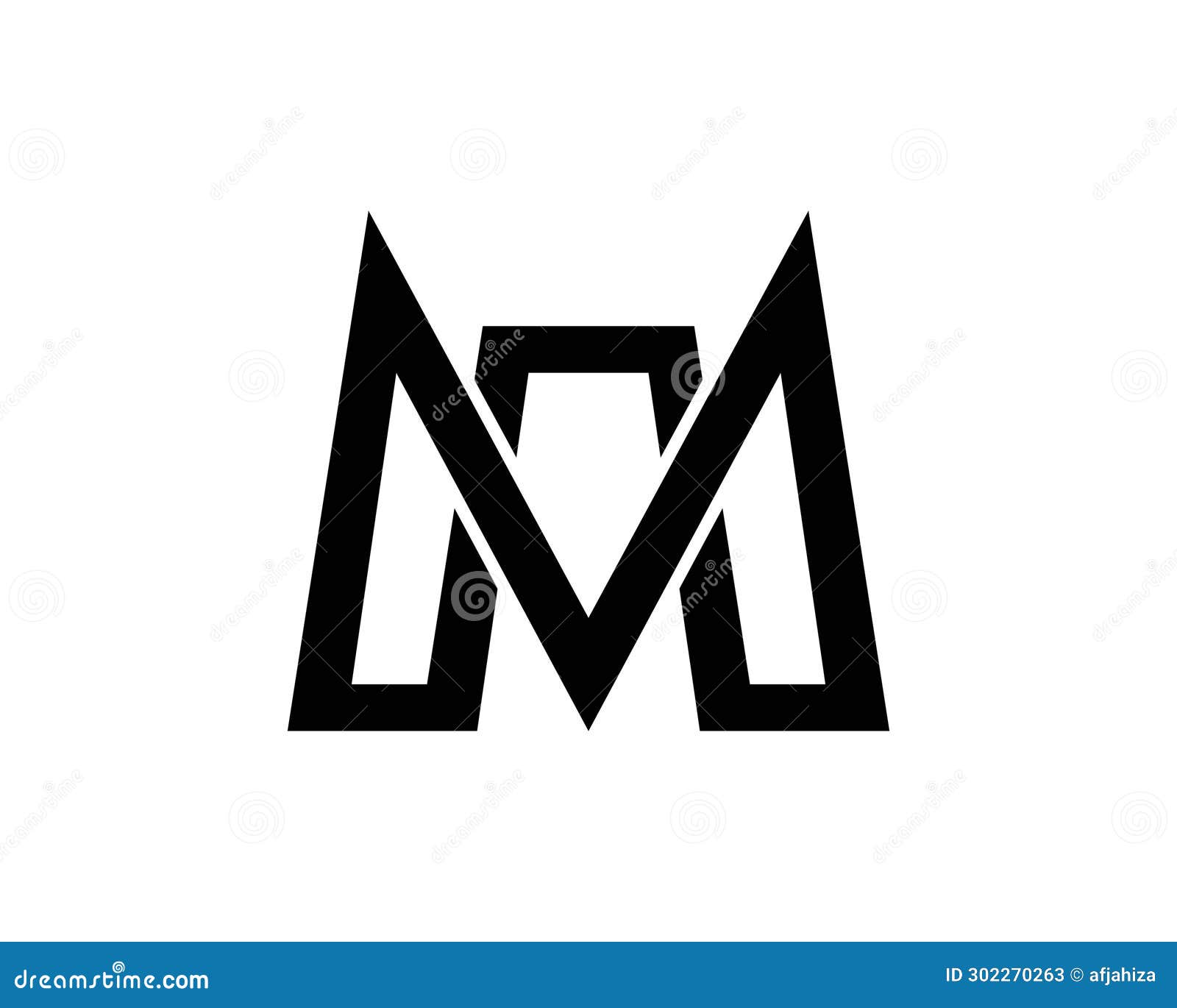 M Logo Black 2 Icon Template Stock Vector - Illustration of number ...