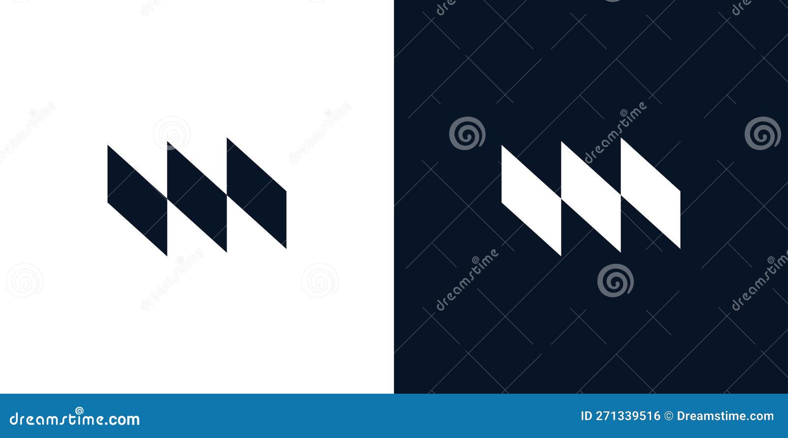 Simple M logo design stock vector. Illustration of identity - 271339516