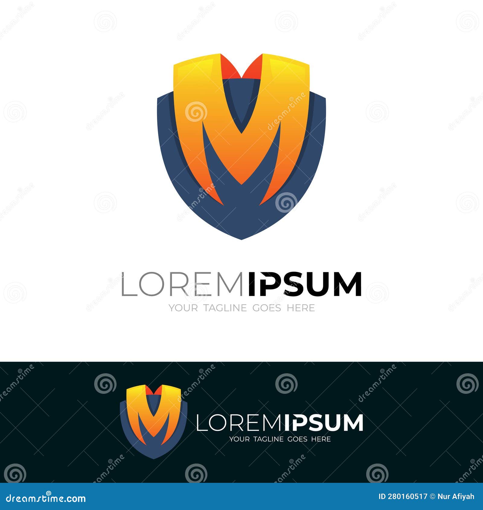 M Logo, Shield Icon with Letter M Design Vector Stock Vector ...