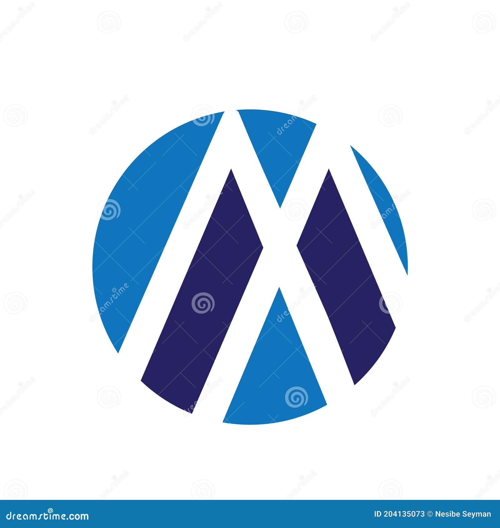 M ,logo Template, Illustration, White Background Stock Vector ...