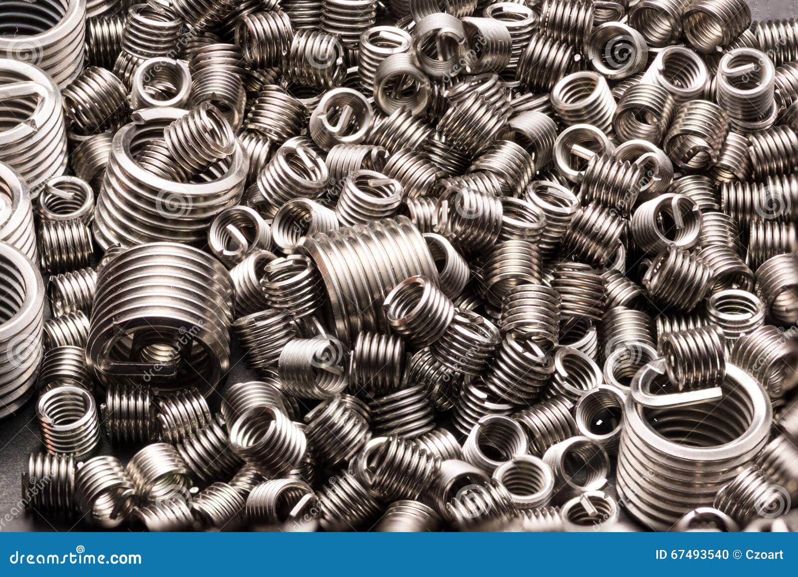 M4 And M10 Helicoils, Depicting Industrial Aplications. Royalty-Free ...