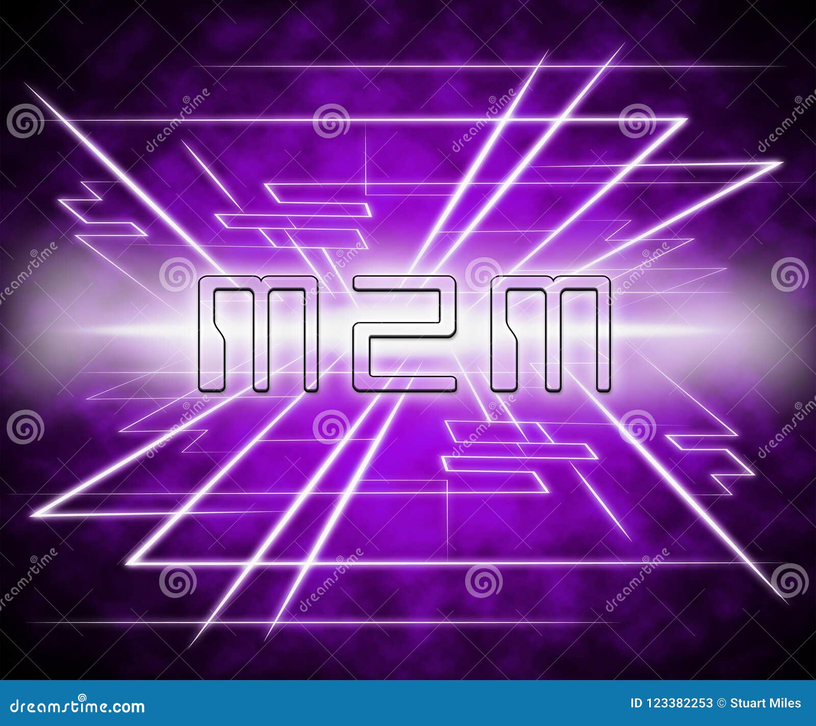 M2M Machine Connectivity and Cooperation 3d Illustration Stock ...