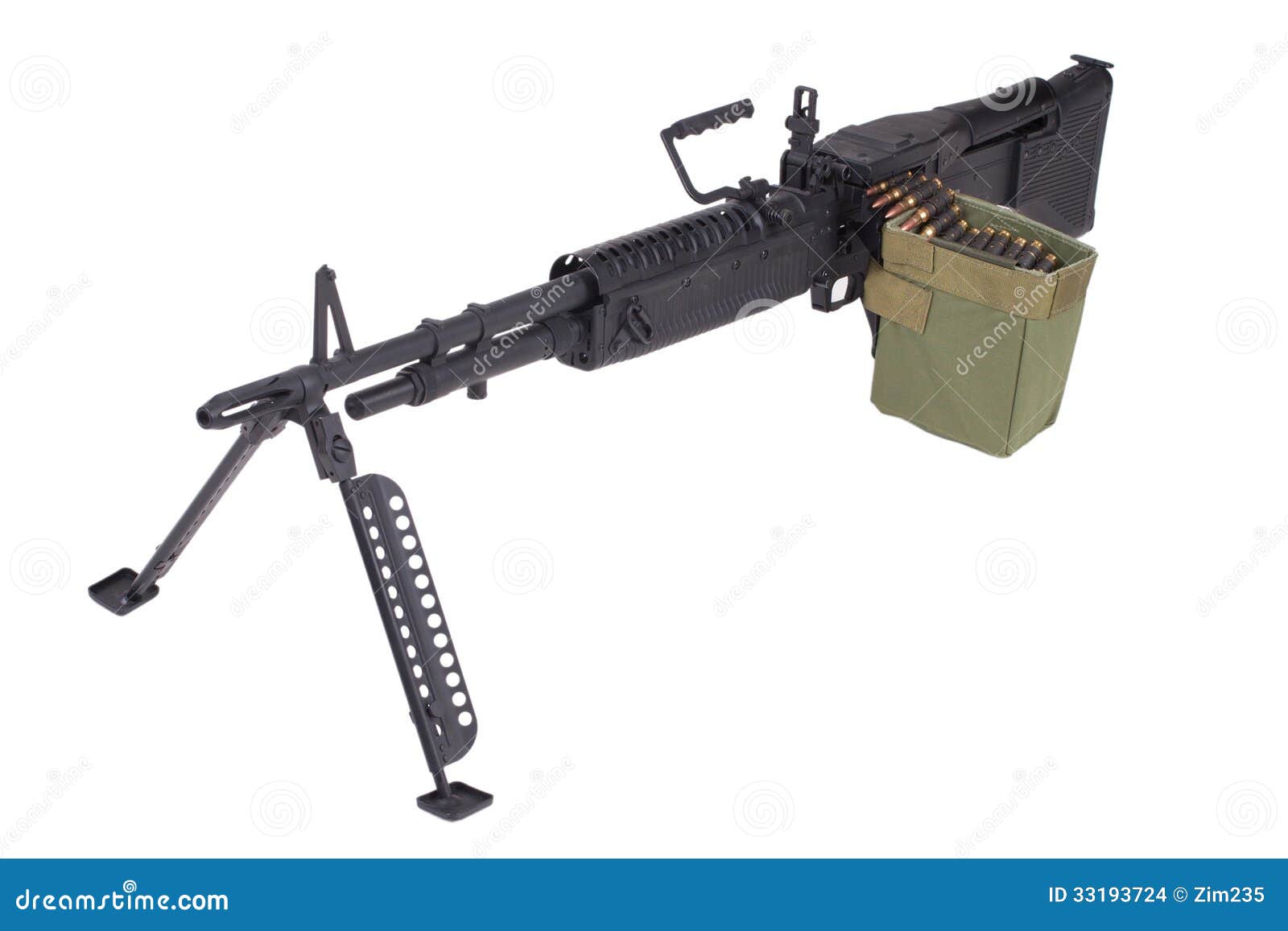 M60 machine gun stock photo. Image of large, black, cartridge - 33193724