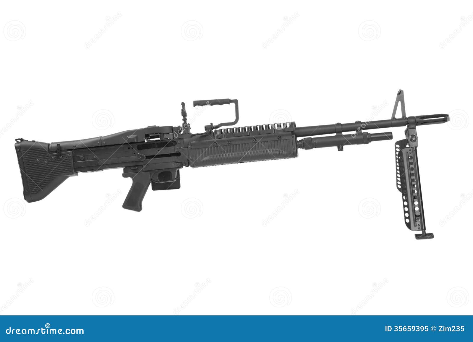 M60 machine gun isolated stock image. Image of firearm - 35659395