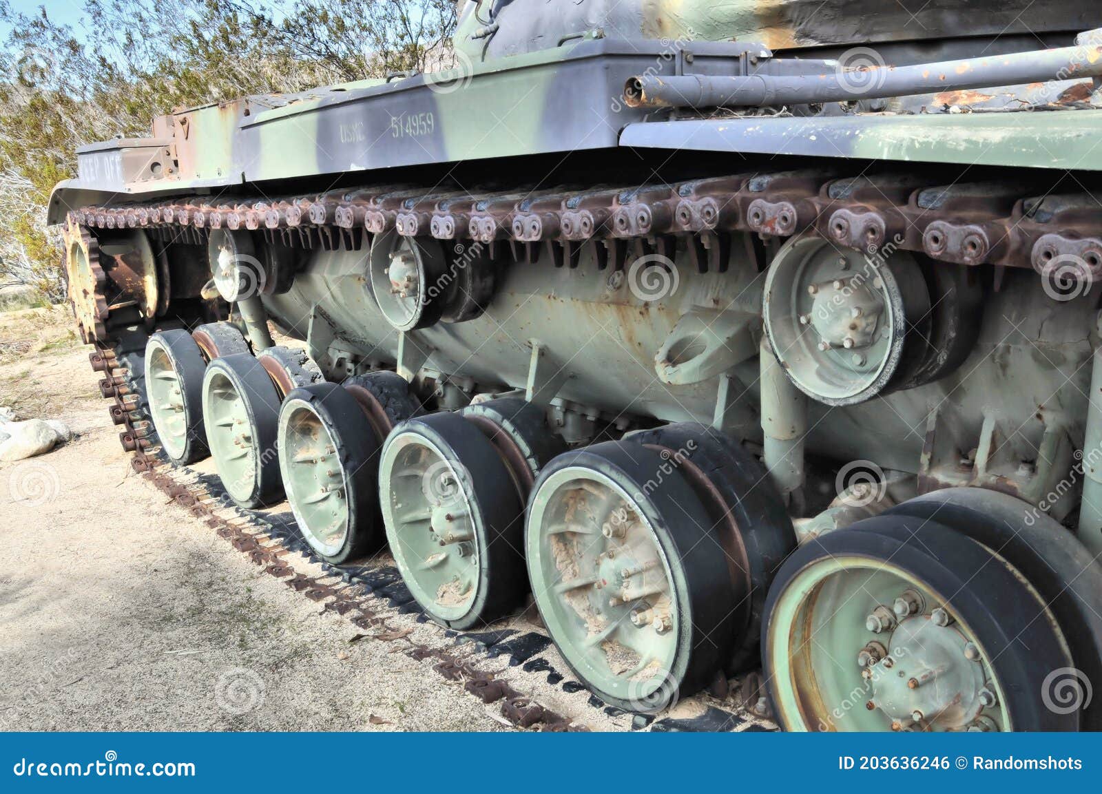 M-60 Main Battle Tank Drive System Stock Photo - Image of sonora ...