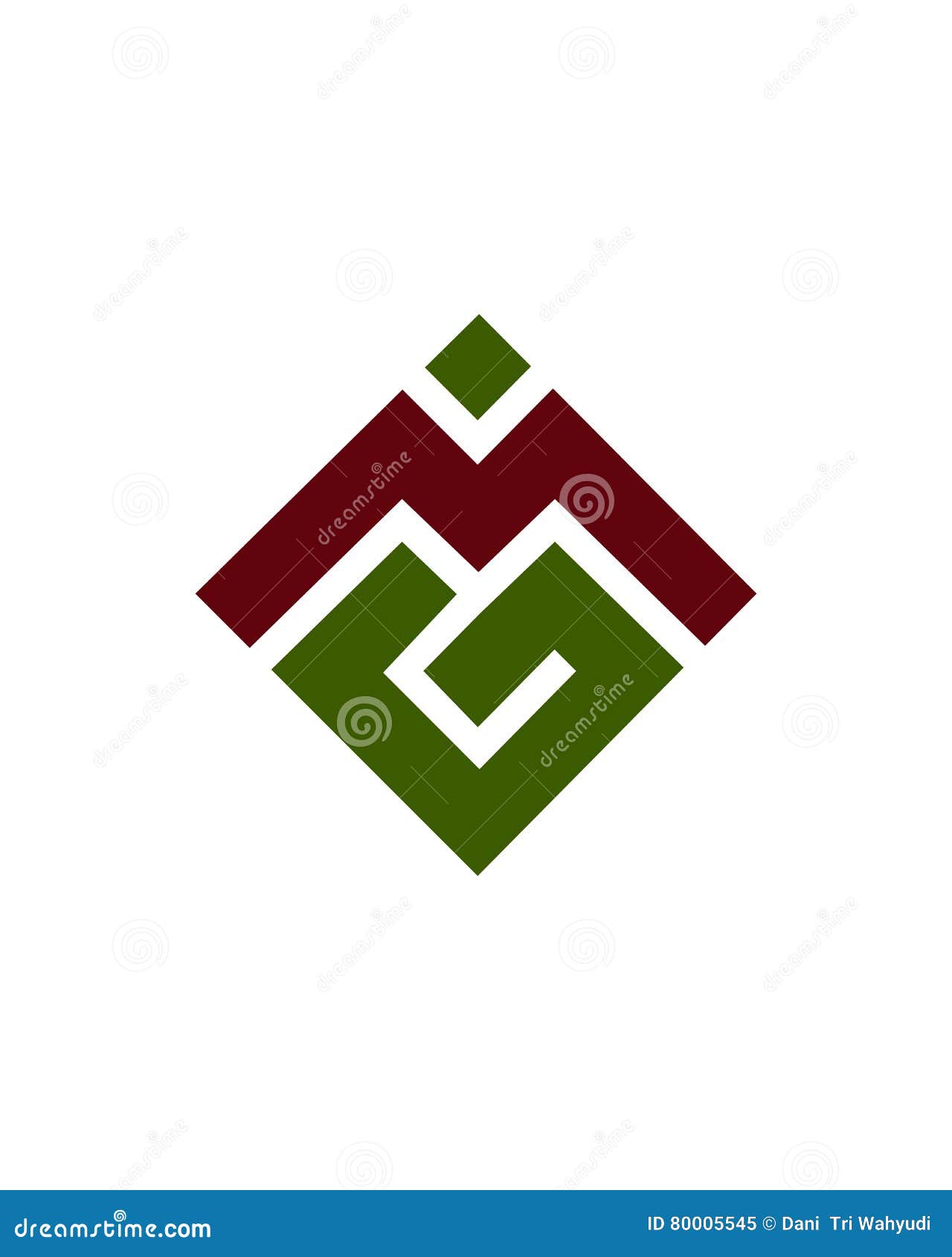 M or MG Initial Icon 1 Financial Business Insurance Abstract Stock ...