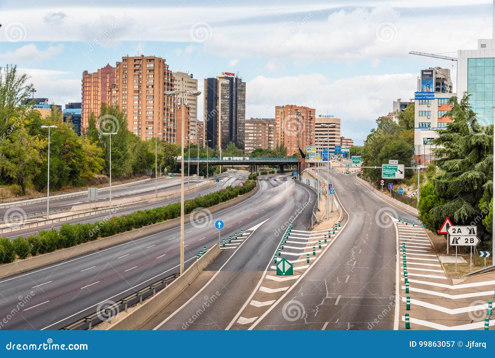 M30 Motorway in Madrid a Cloudy Day Editorial Photography - Image of ...