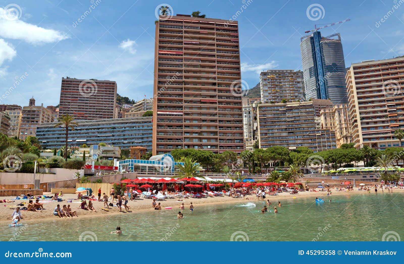 Mônaco - praia da cidade foto de stock editorial. Imagem de marco ...