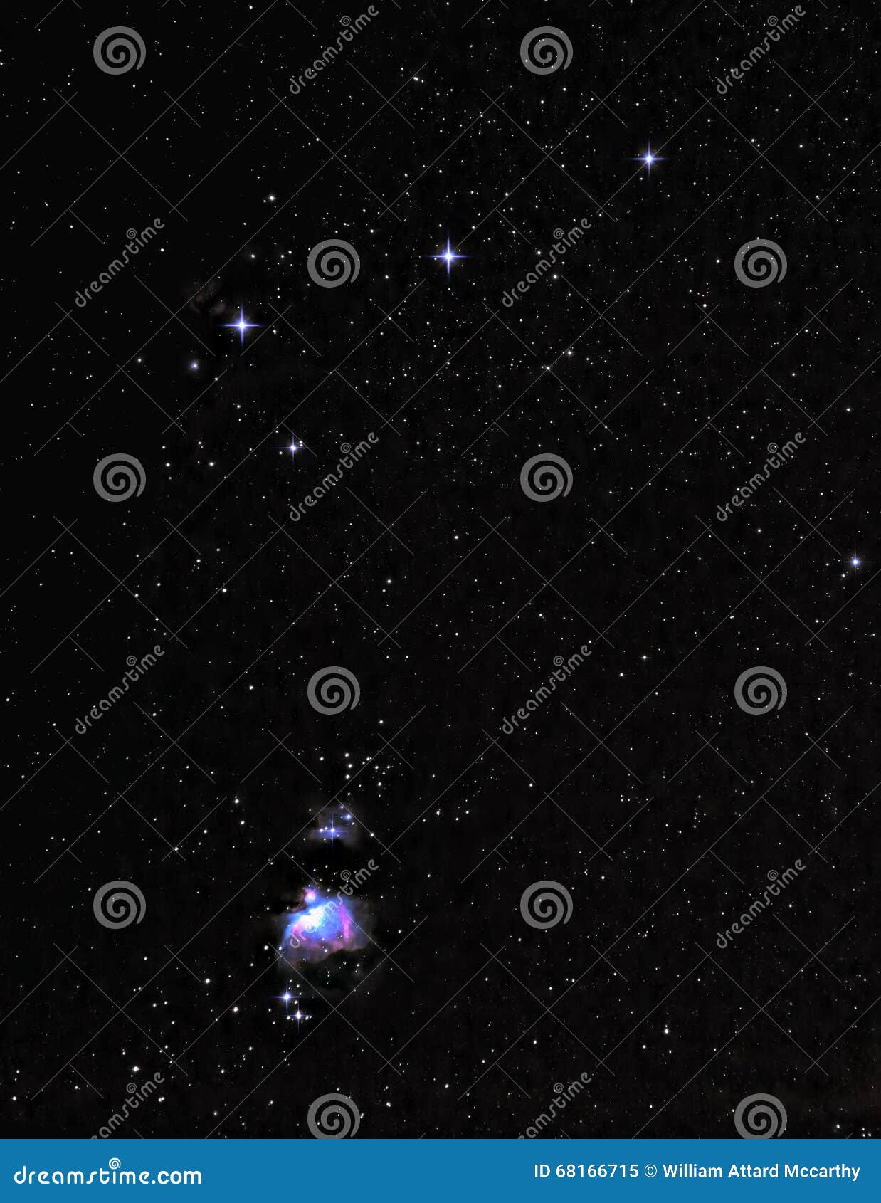 M42 in Orion stock image. Image of galaxy, cosmos, astronomical - 68166715