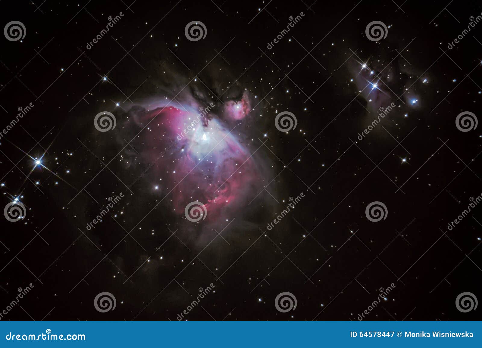 M42 Orion Nebula stock image. Image of planetarium, nebula - 64578447