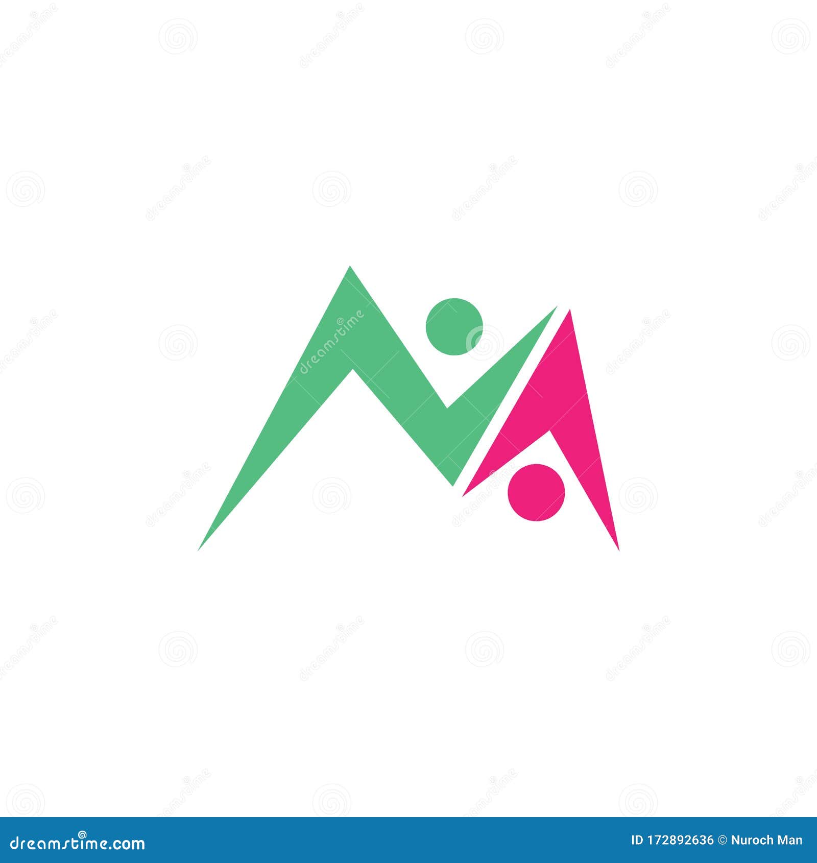 M People Logo and Symbol Template Vector. Stock Vector - Illustration ...