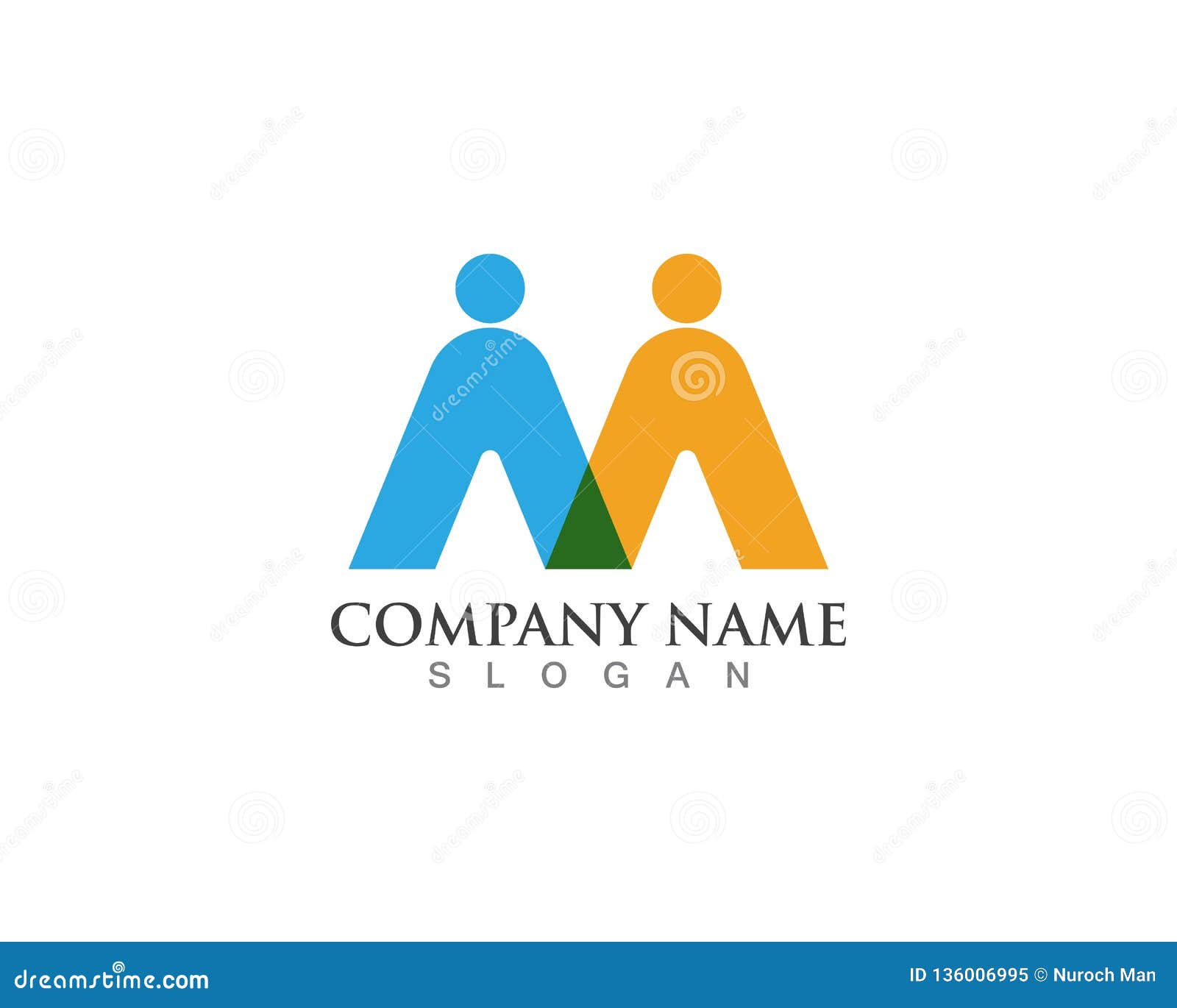 M People Logo and Symbol Vector Stock Vector - Illustration of business ...