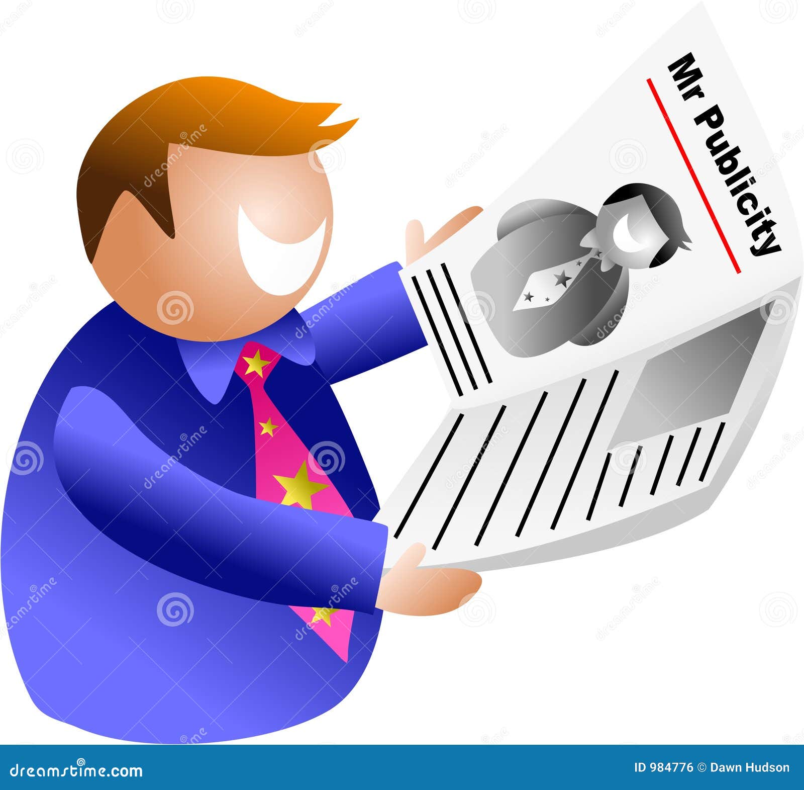 M. publiciteit stock illustratie. Illustration of succes - 984776