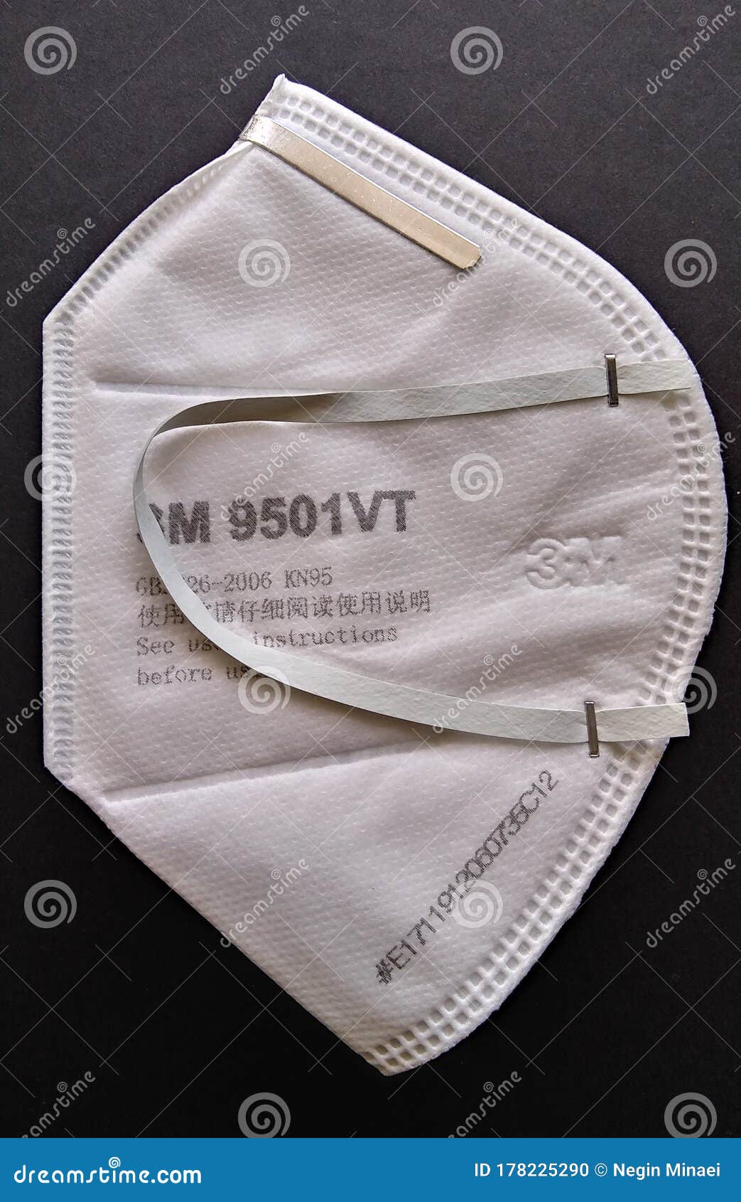 3M Respirator Filtered Mask for COVID19 Stock Photo - Image of pandemic ...