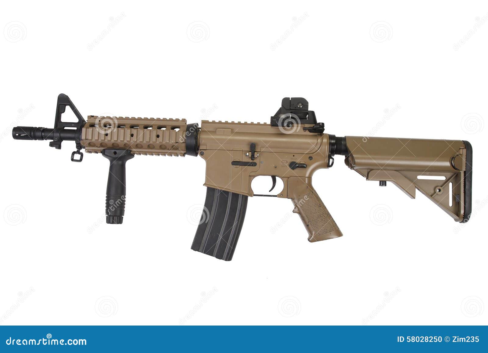 M4 special forces rifle stock photo. Image of army, machine - 58028250