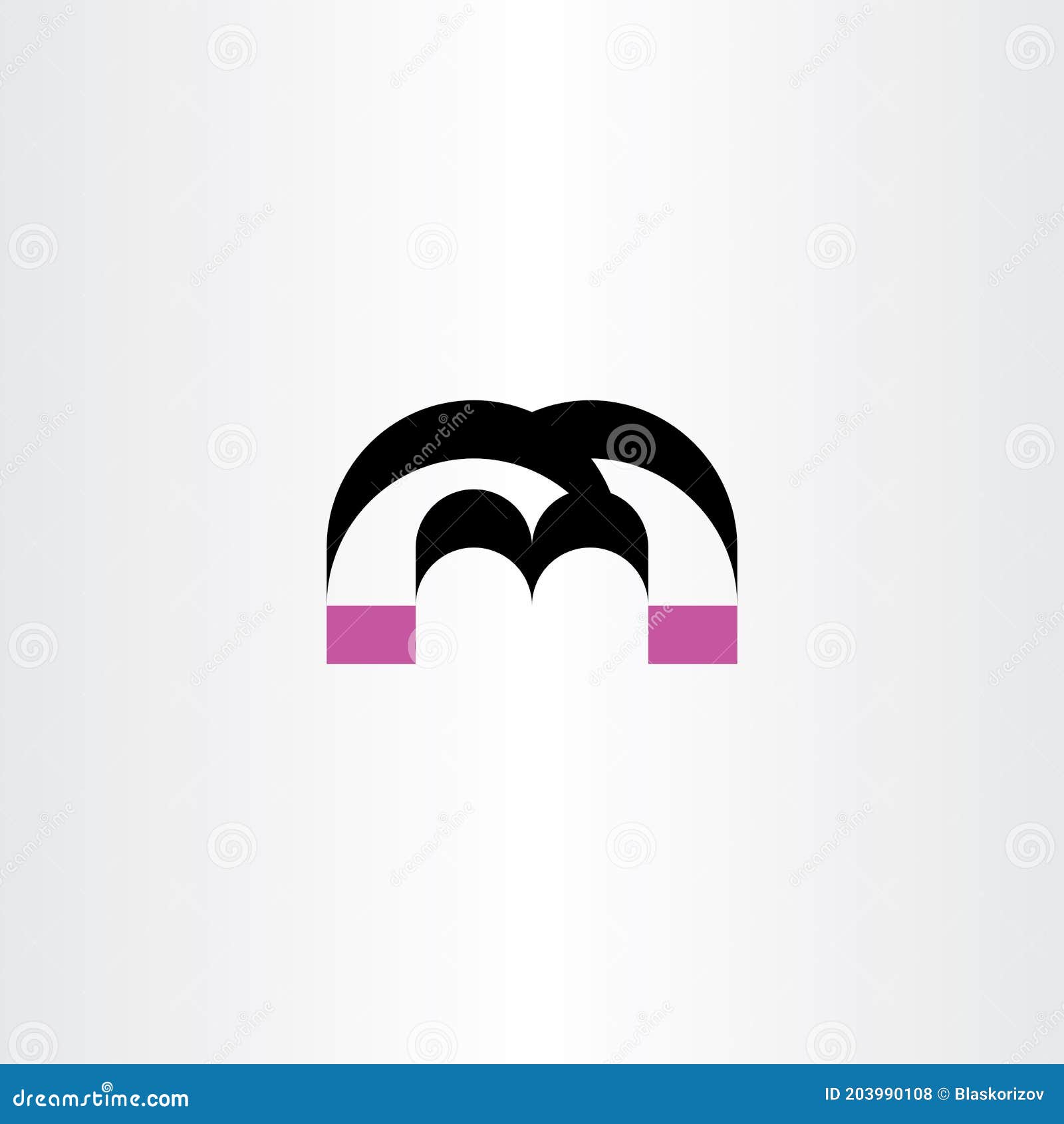 M Symbol Icon Logotype Element Sign Vector Logo Stock Vector ...