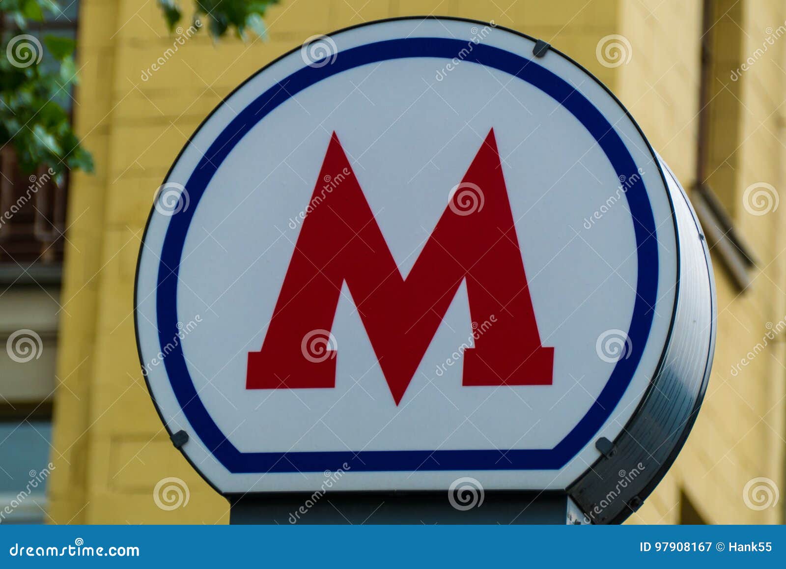M - Symbol of the Underground Metro Editorial Photography - Image of ...