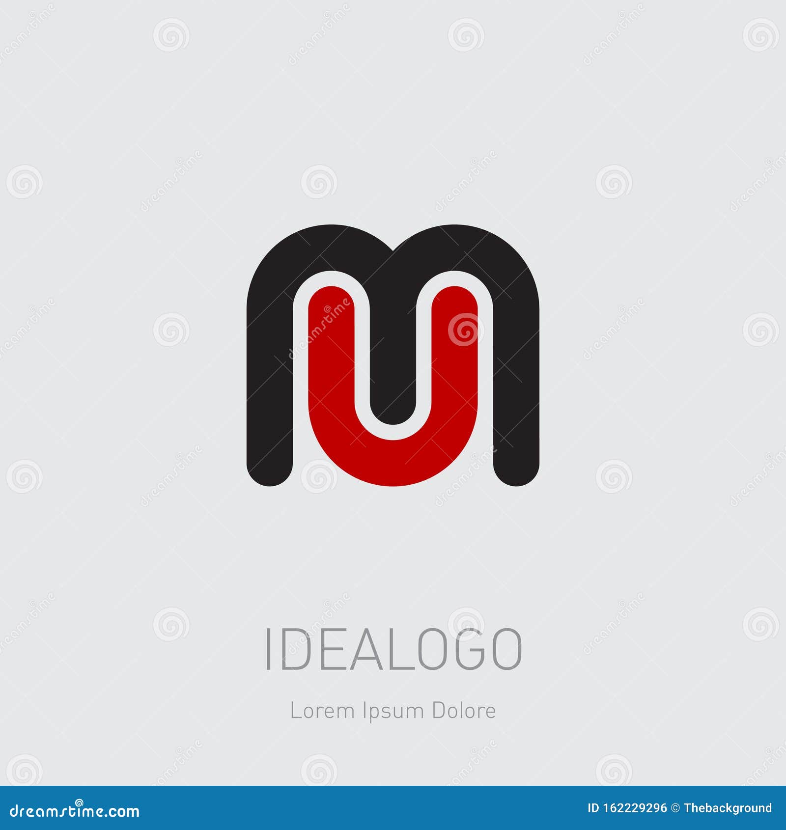 M- Und U-Zeichen, Logo MU - Monogramm - Vorlage Oder Logotyp UM ...