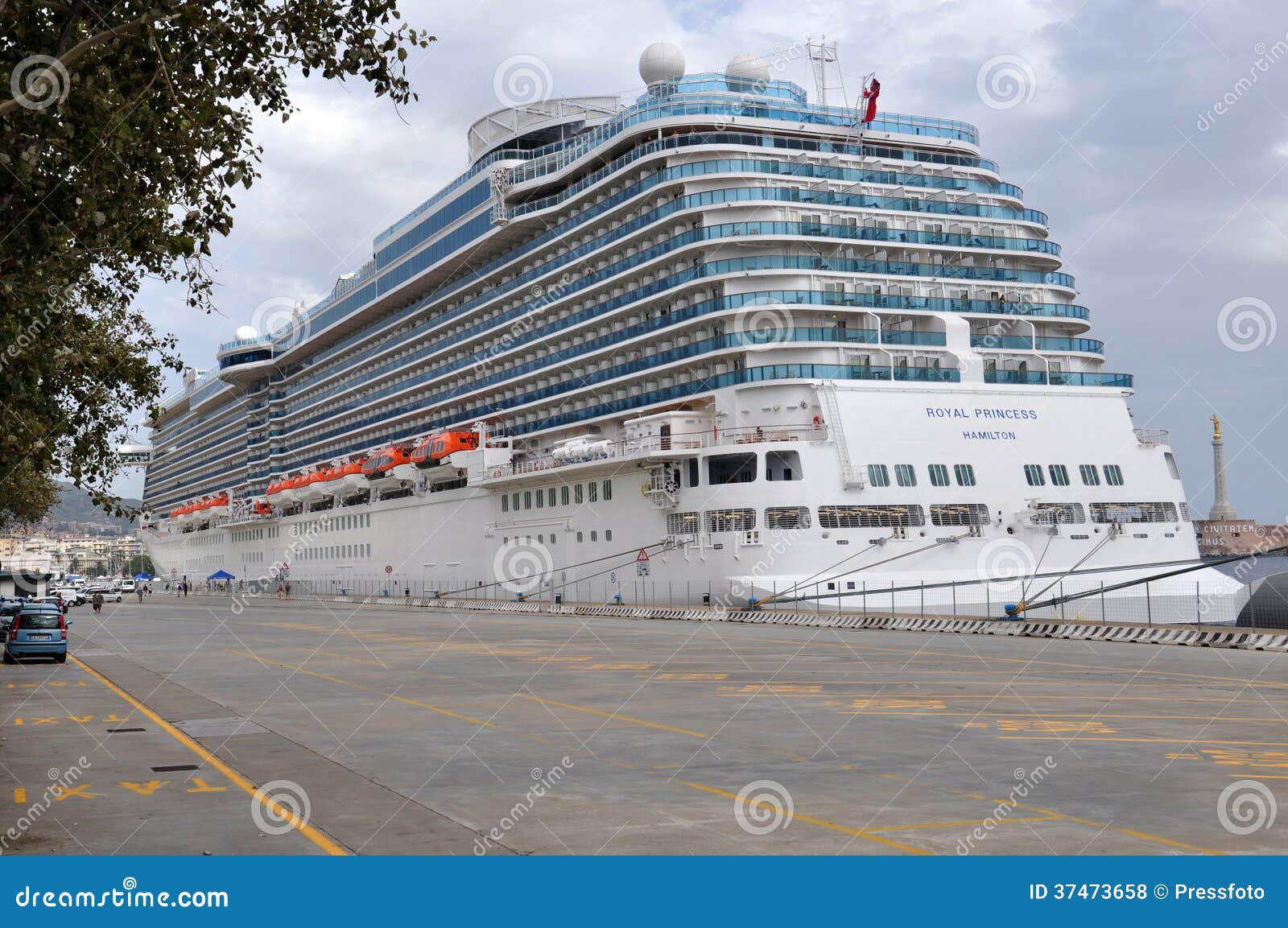 Royal Princess Cruise Ship In Amber Cove, Puerta Playa, Dominican ...