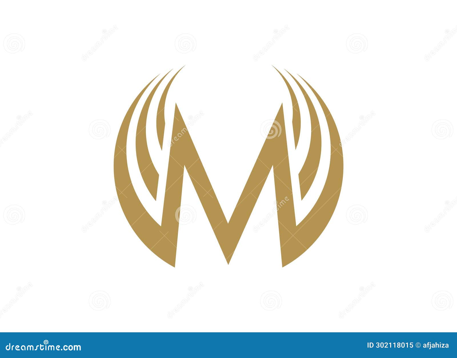 M wings logo 1 template stock vector. Illustration of simple - 302118015