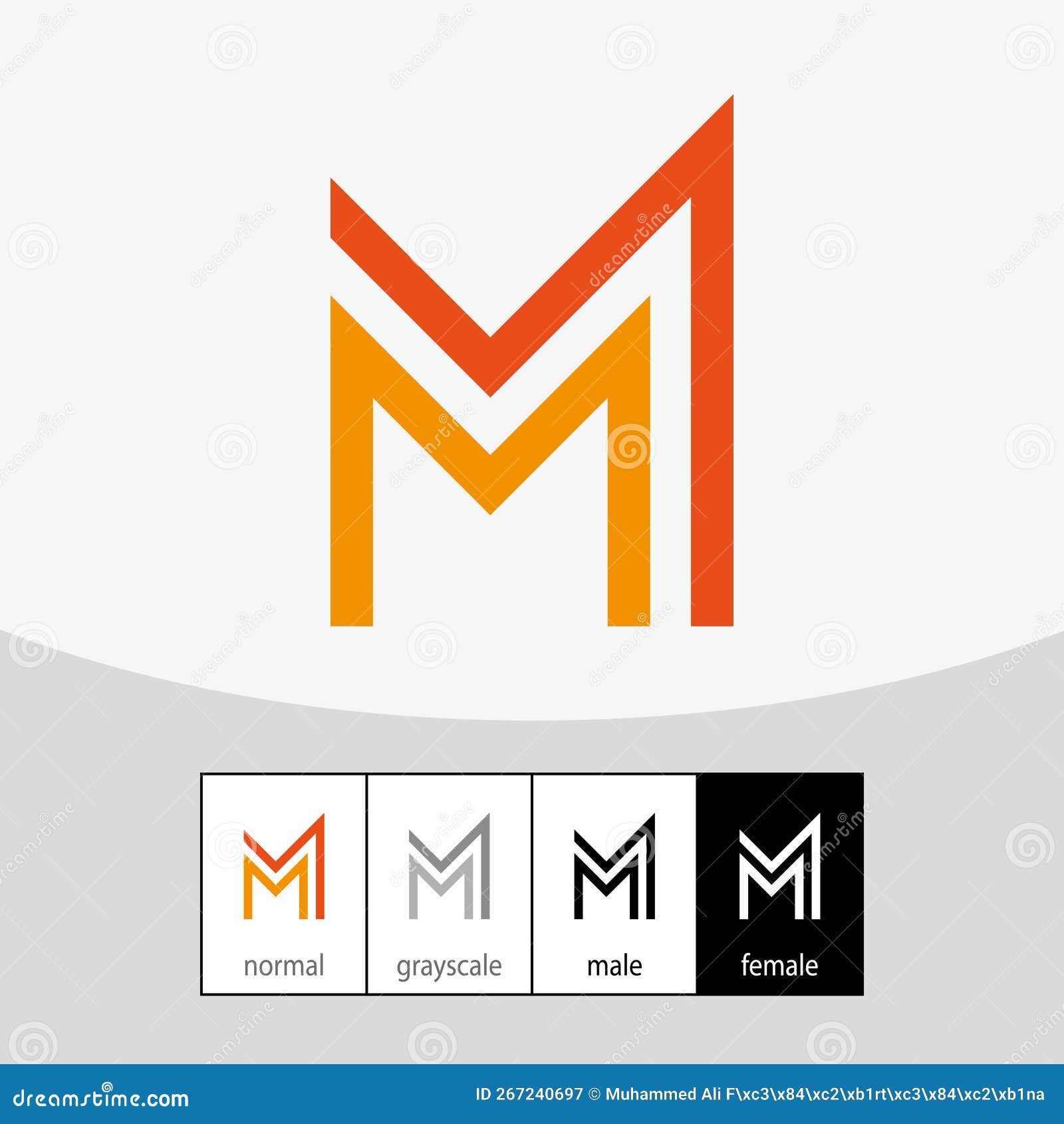 M and Y Letter Logo. Orange and Yellow - Vector Stock Vector ...