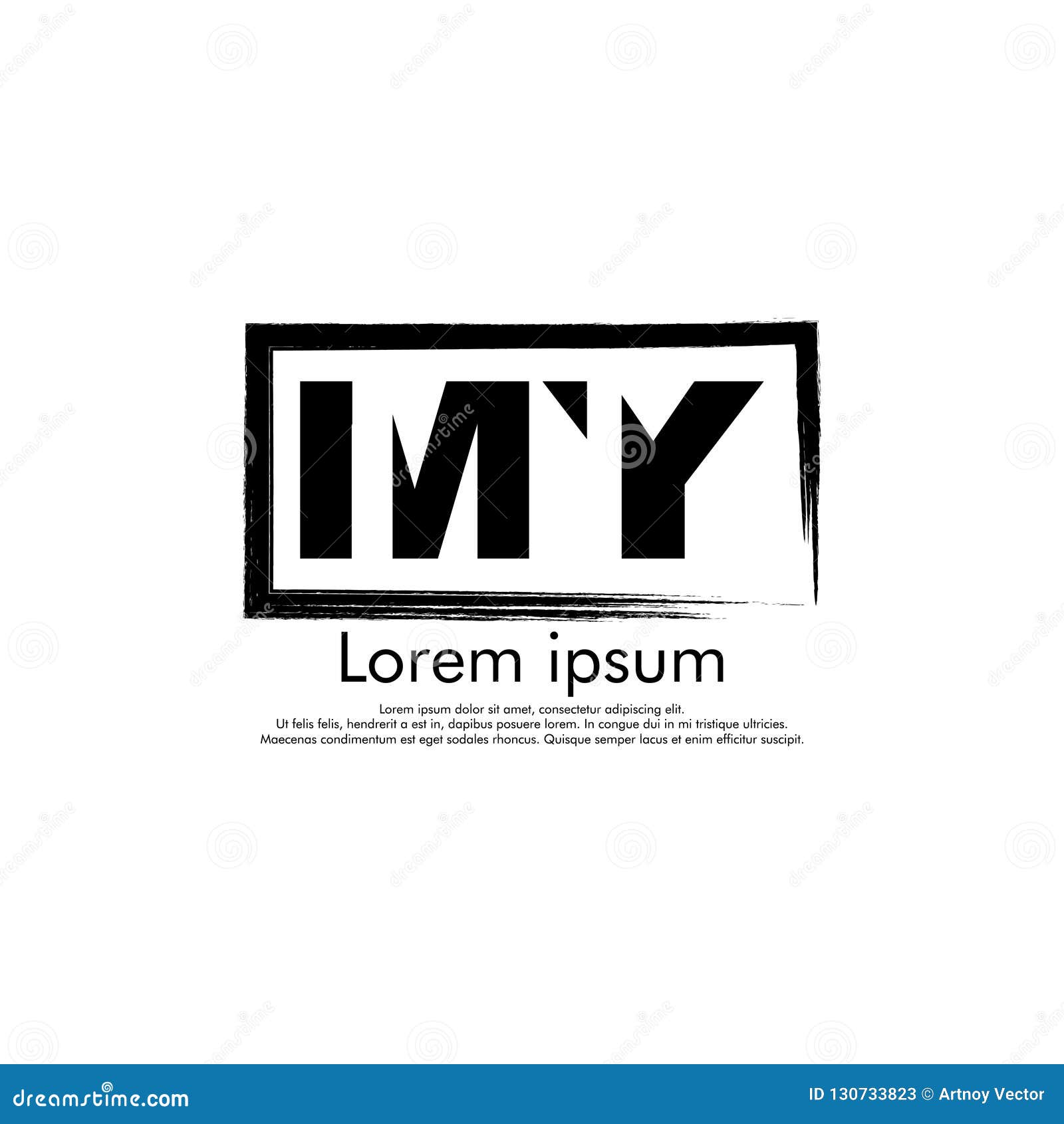 M Y MY Vector Initial Abstract Logo Concept Stock Illustration ...