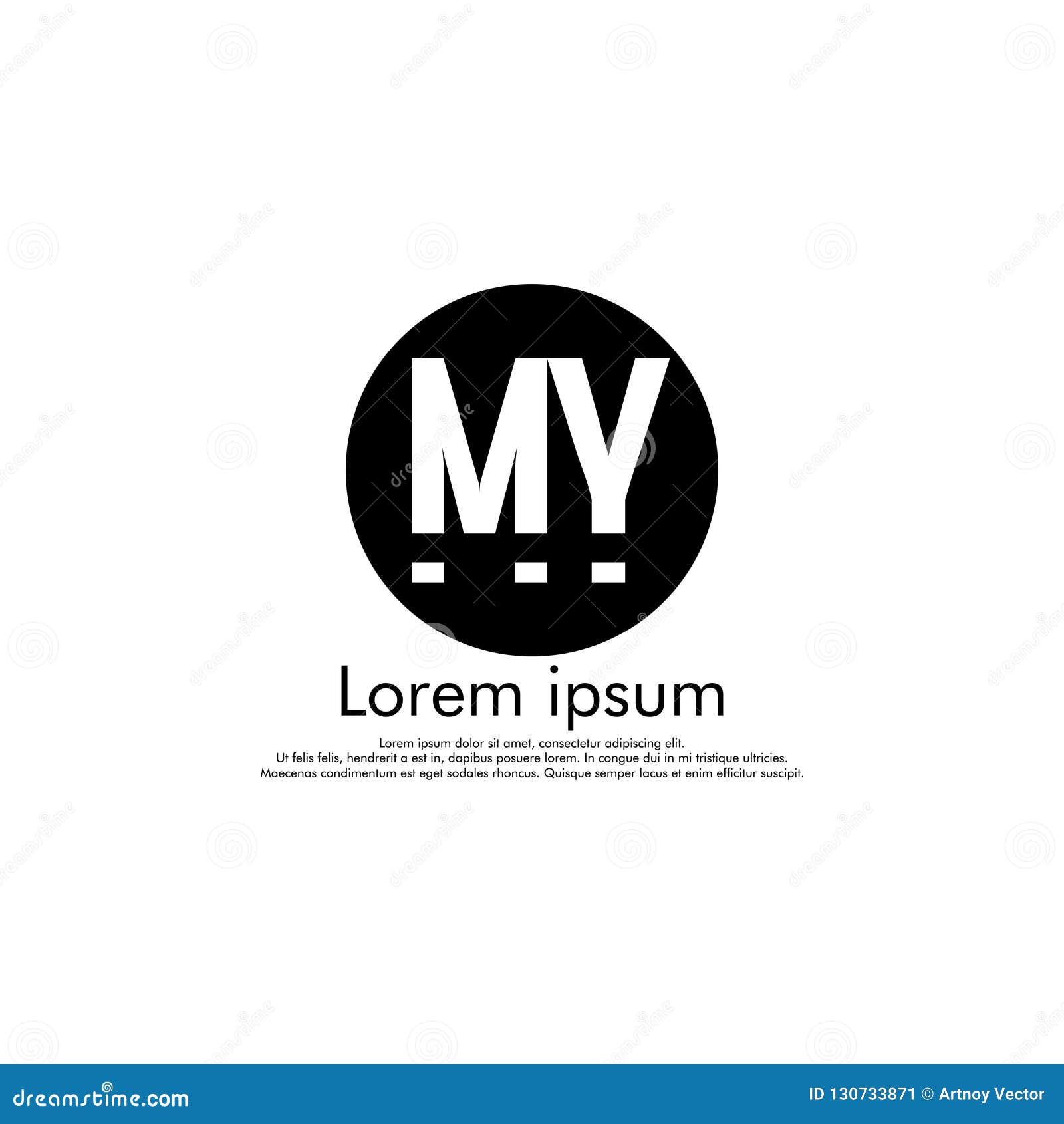 M Y MY Vector Initial Abstract Logo Concept Stock Illustration ...