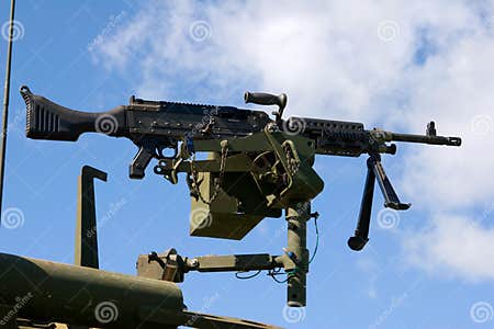M240 Machine Gun stock photo. Image of mobility, long - 2699204