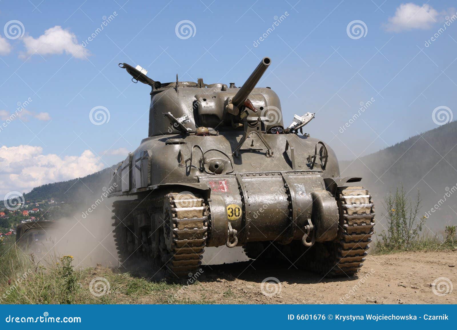 M4A1 Sherman Tank â€“WW II stock photo. Image of union - 6601676